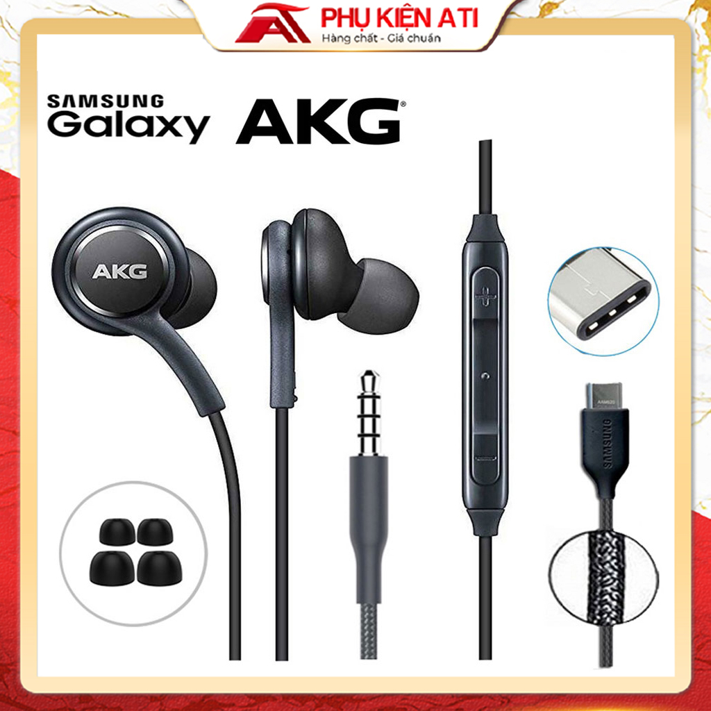 Tai nghe nhét tai AKG samsung S8 S9 S10 S20 S21 S22 Note 8 Note 9 Note ...