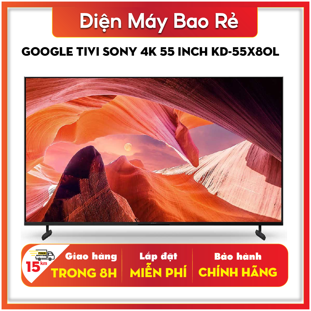 Google Tivi Sony 4K 55 inch KD-55X80L | Shopee Việt Nam