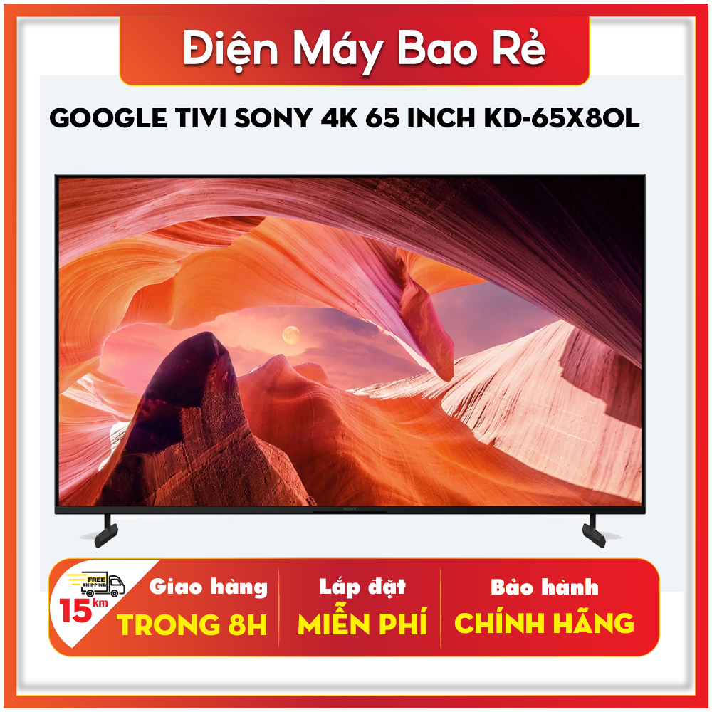 Google Tivi Sony 4K 65 inch KD-65X80L | Shopee Việt Nam