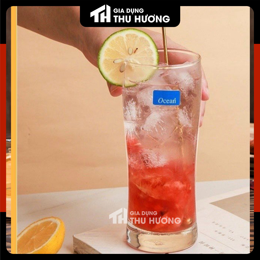 Bộ 6 Ly cafe đá dáng eo thủy tinh Ocean Sweet Bell 235ml B0808(Bộ 6 cái ...