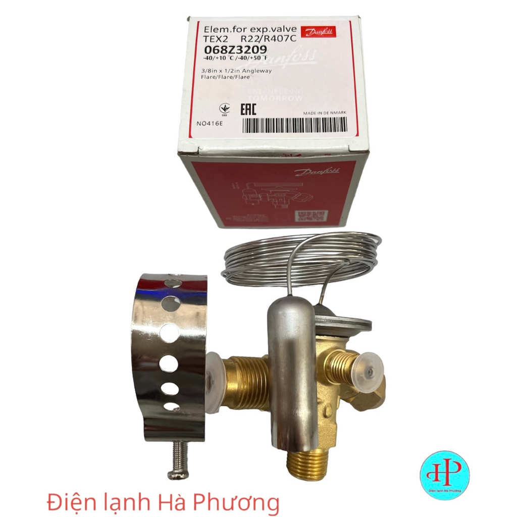 Van tiết lưu Danfoss TE2 R22/R407C - Tiết lưu nhiệt cân bằng ngoài ...
