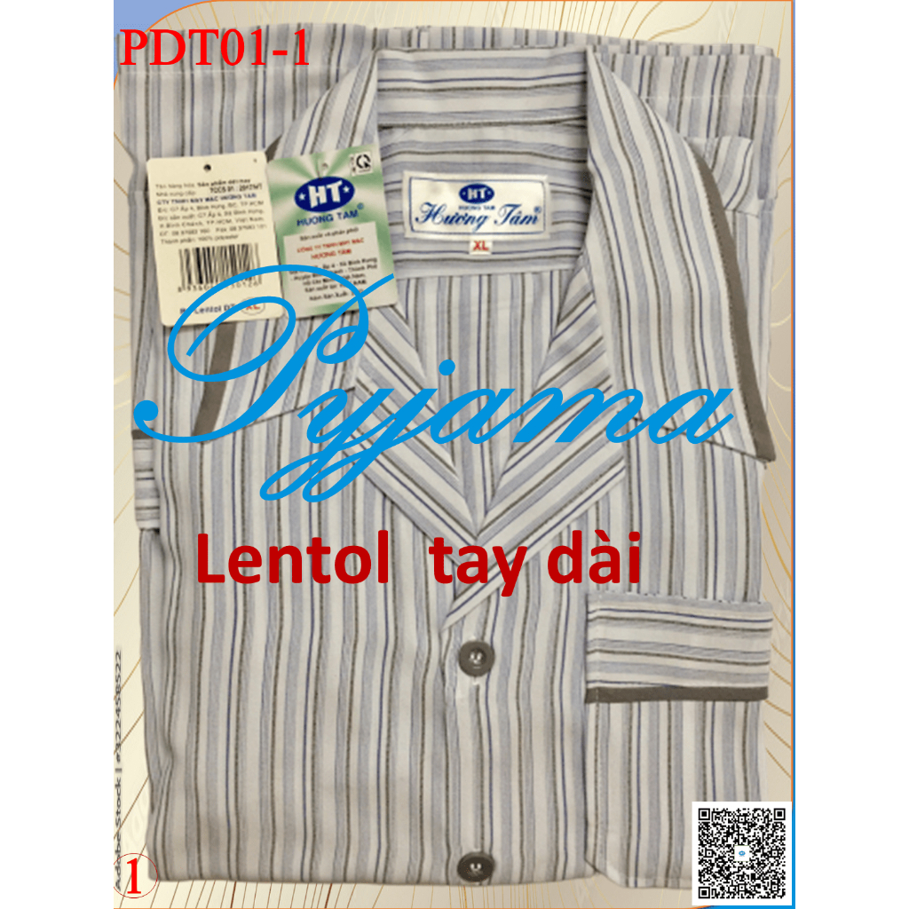 Bộ Pyjama HUONGTAM Lentol tay dài nam cao cấp(PDT01). Chất liệu vải ...