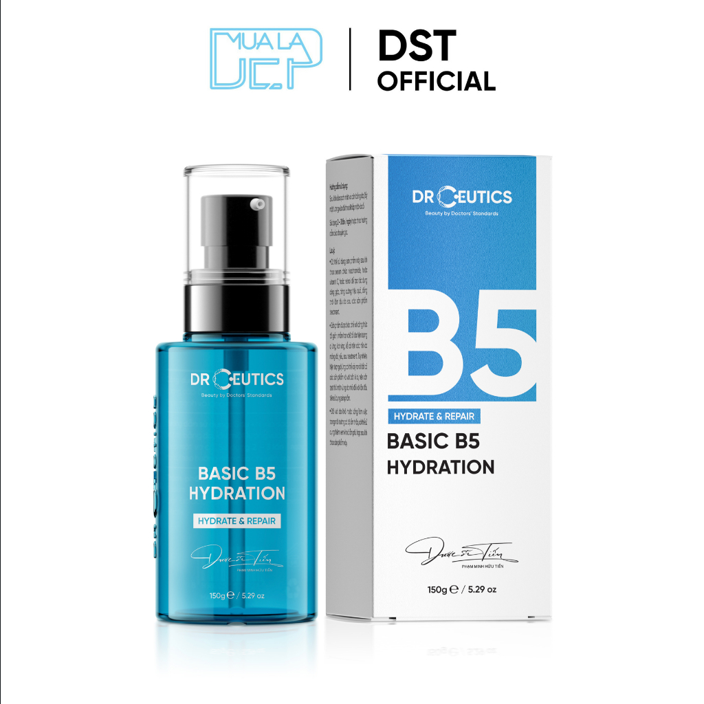 DRCEUTICS Tinh Chất B5 Basic Hydration 5% DrCeutics Cho Da Dầu Mụn ...