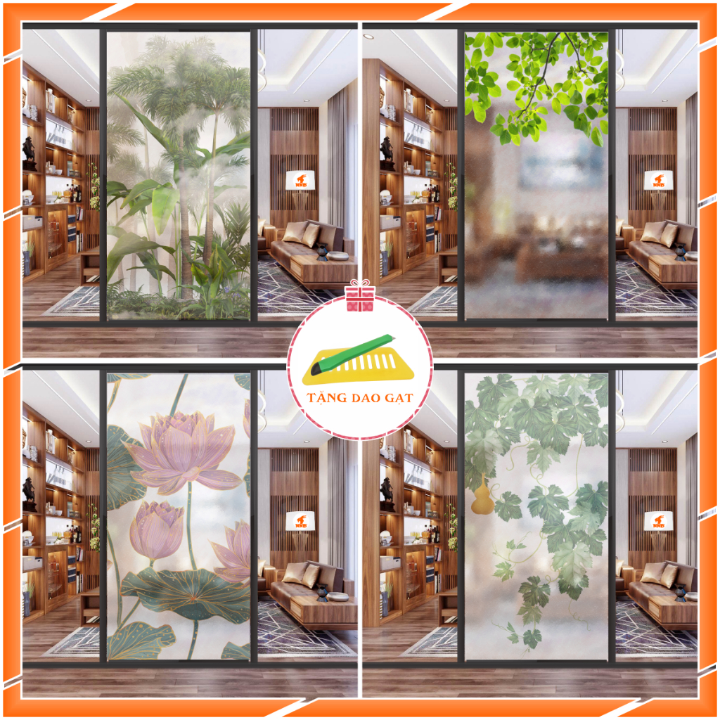 Tranh Dán Kính 3D, Giấy Decal Dán Kính 3D In Công Nghệ UV 3 Lớp Trên ...