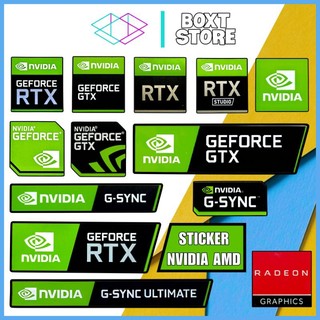 Hình Dán Sticker NVIDIA GEFORCE GTX RTX Trang Trí PC-Laptop-Gaming Gear ...