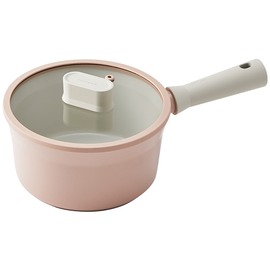 Nồi chảo chống dính Suit LocknLock màu mint pastel , màu hồng dùng được ...