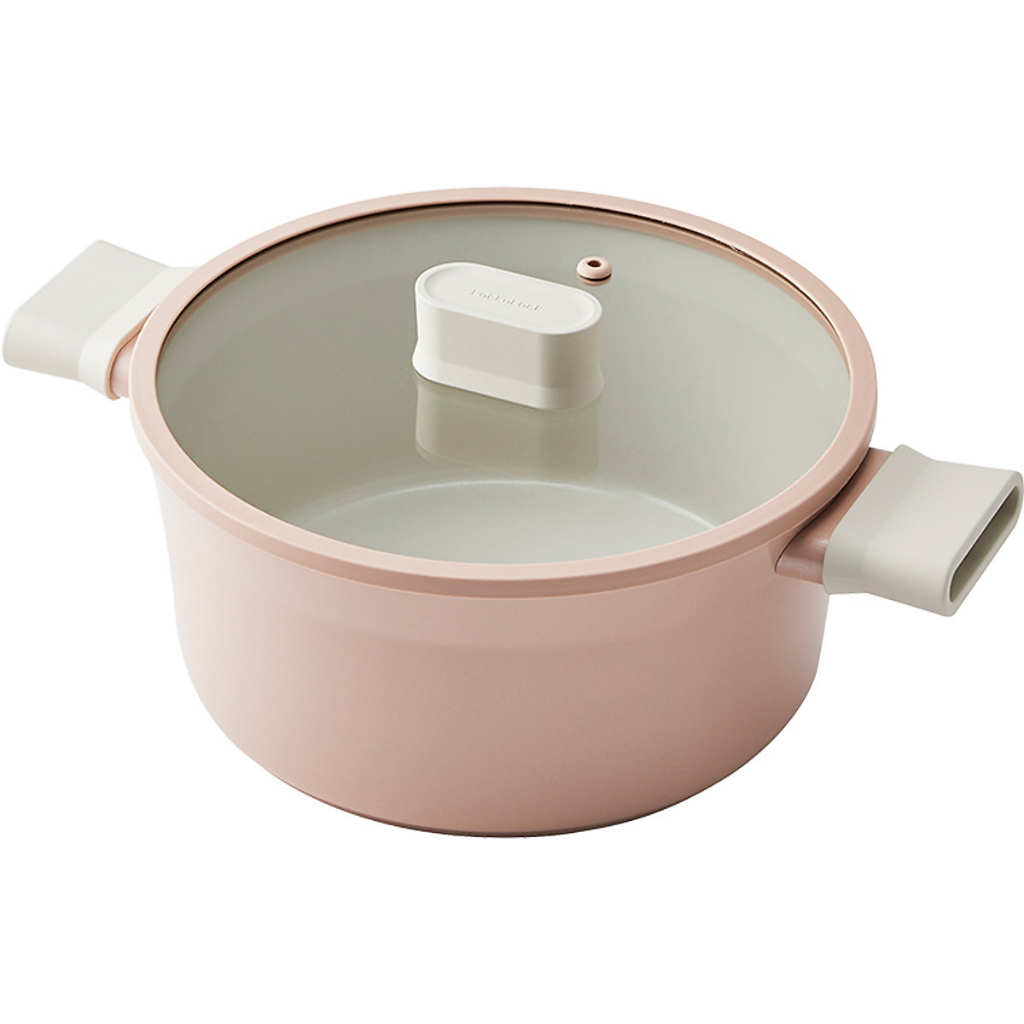 Nồi chảo chống dính Suit LocknLock màu mint pastel , màu hồng dùng được ...