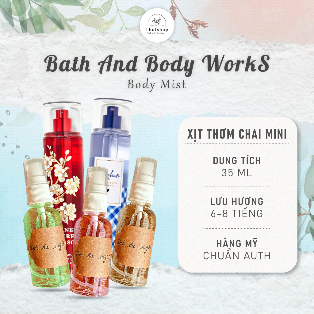 [Auth] Chai Xịt Thơm Toàn Thân Body Mist Bath & Body Works 35ml Chính ...