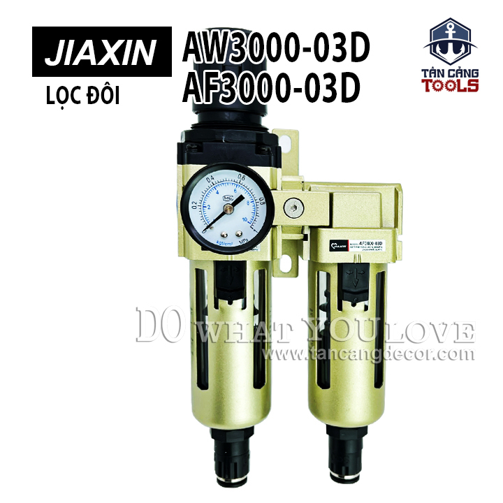 Bộ Lọc Nước Đôi Dành Cho Máy Nén Khí Jiaxin AW3000-03D Và AF3000-03D ( Xả Nước Tự Động ...