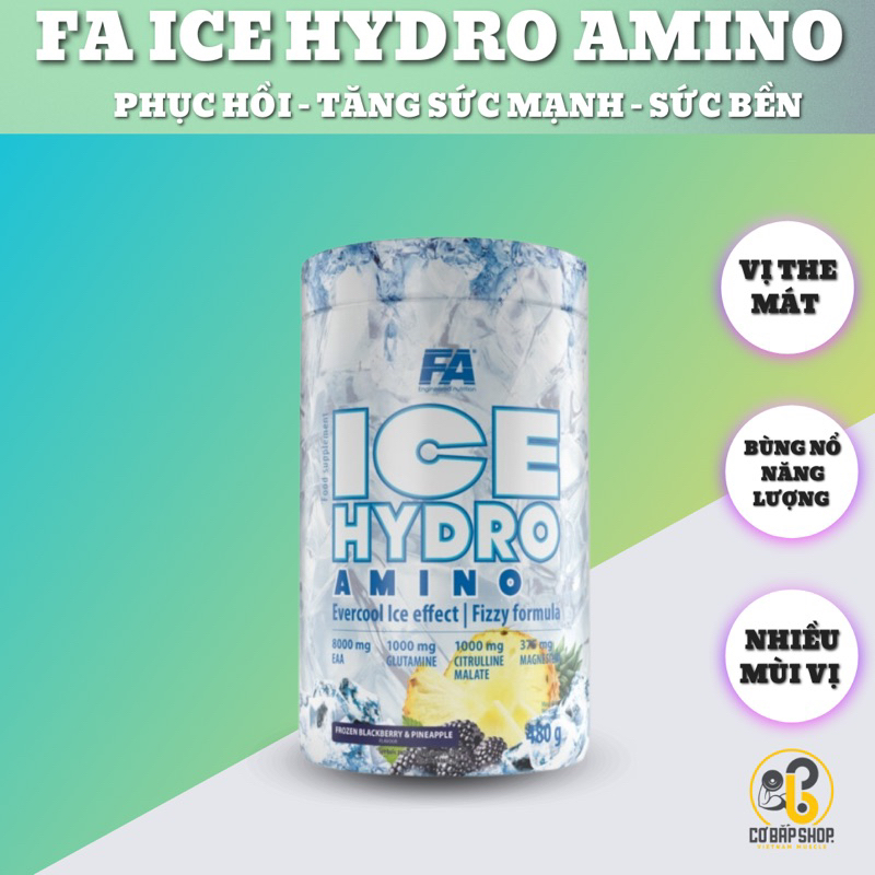 FA ICE HYDRO AMINO - EAA HỖ TRỢ PHỤC HỒI PHÁT TRIỂN CƠ BẮP MÙI VỊ THE MÁT SIÊU NGON - HỦ 480G ...