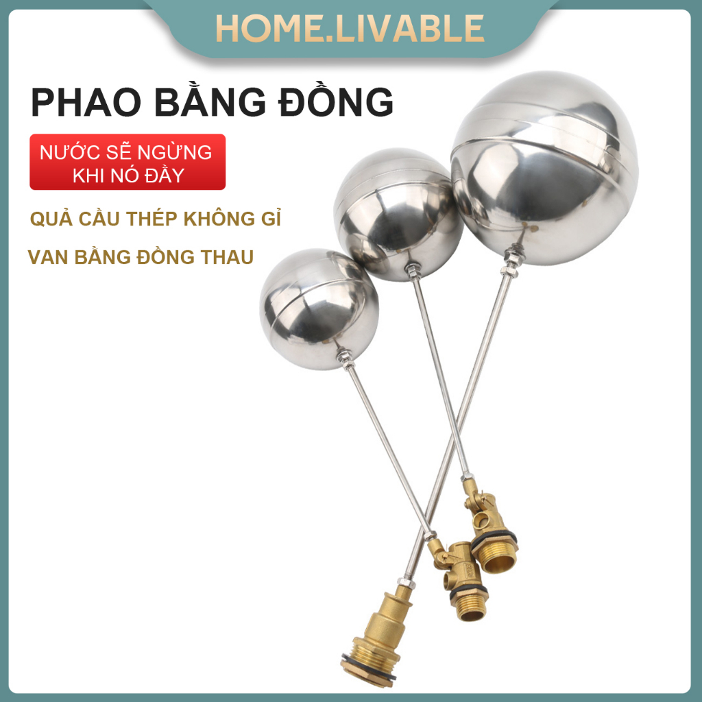 Van phao cơ INOX Phao cơ tự động ngắt nước Van cơ đồng Điều chỉnh được ...