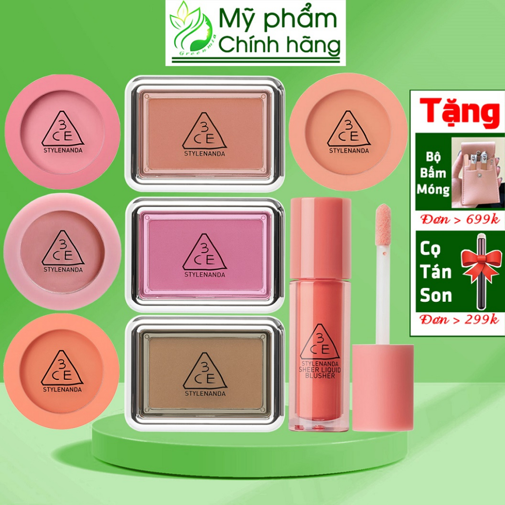Phấn Má Hồng 3CE MOOD RECIPE NEW TAKE FACE BLUSH ROSE BEIGE MONO PINK ...