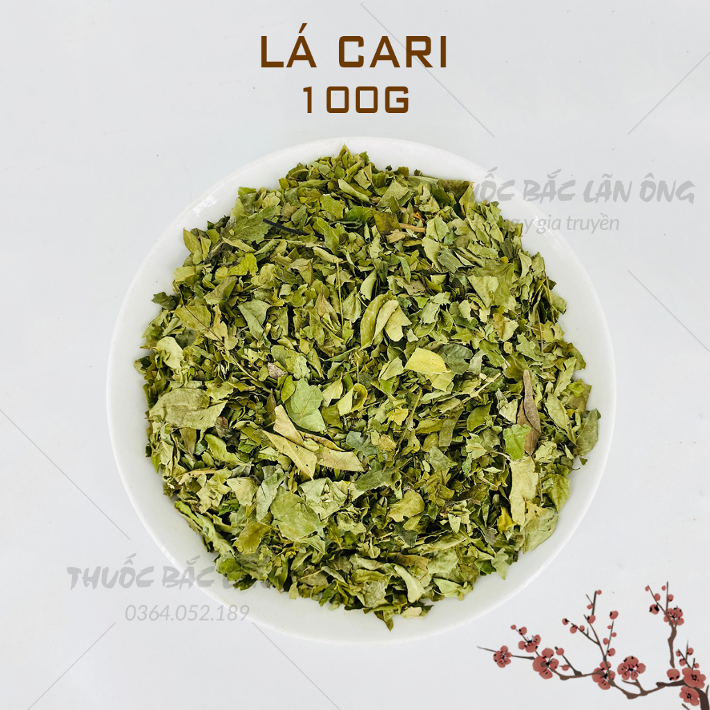 Lá cà ri Ấn Độ 100g, curry leaves, gia vị nấu cà ry, cari khô, thơm ...