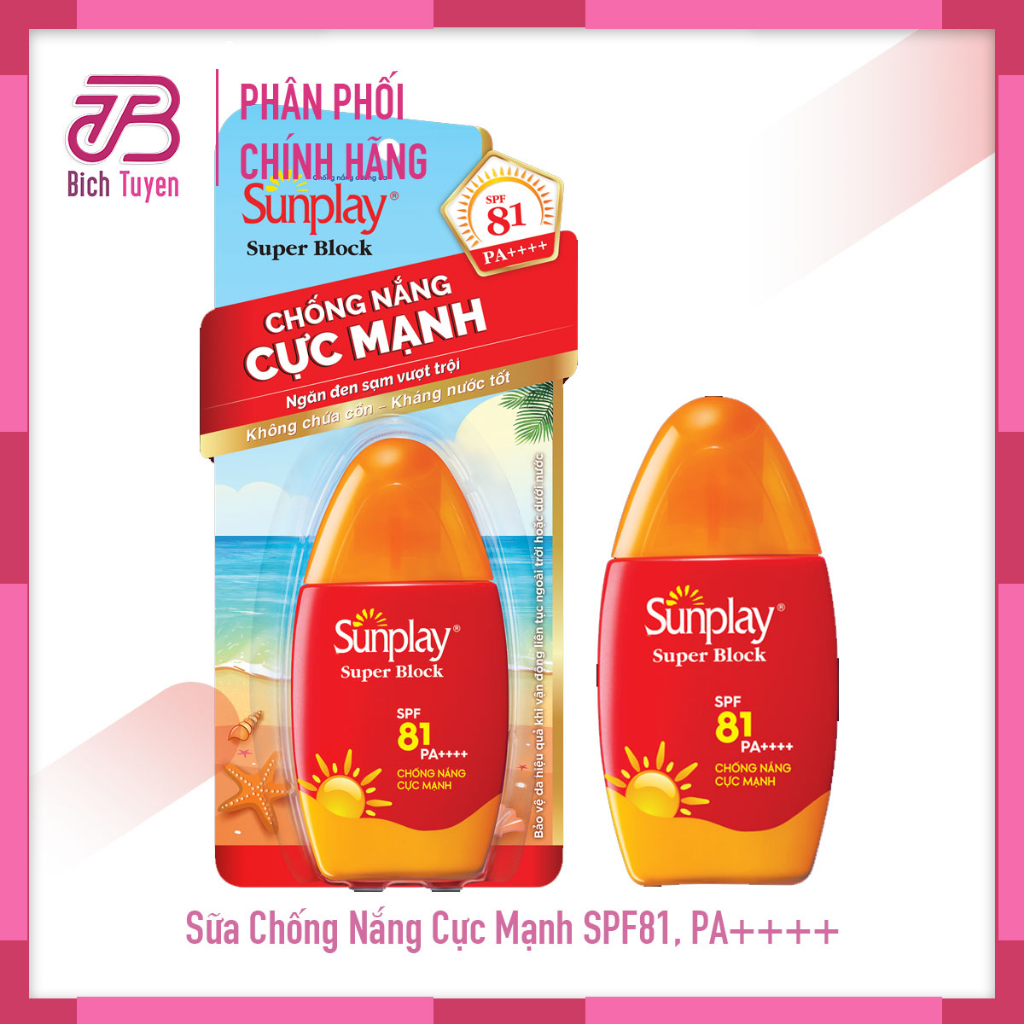 Sữa Chống Nắng Cực Mạnh Sunplay Super Block SPF81/PA++++ 30g-70g Kem ...