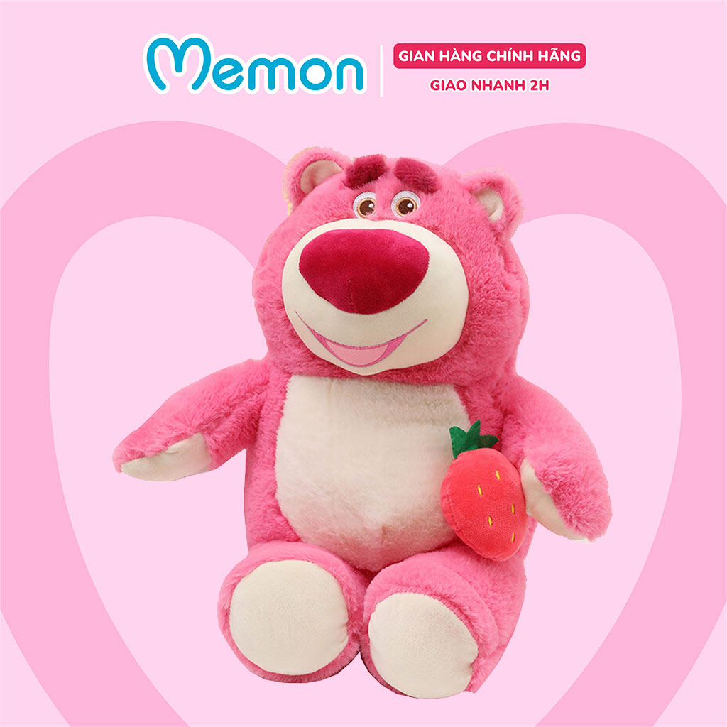 Gấu Bông Lotso Huggin Bear Cầm Dâu Tây Cao Cấp Memon | Shopee Việt Nam