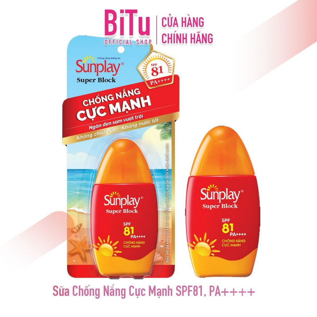 Sữa Chống Nắng Cực Mạnh Sunplay Super Block SPF81/PA++++ Kem Chống Nắng ...