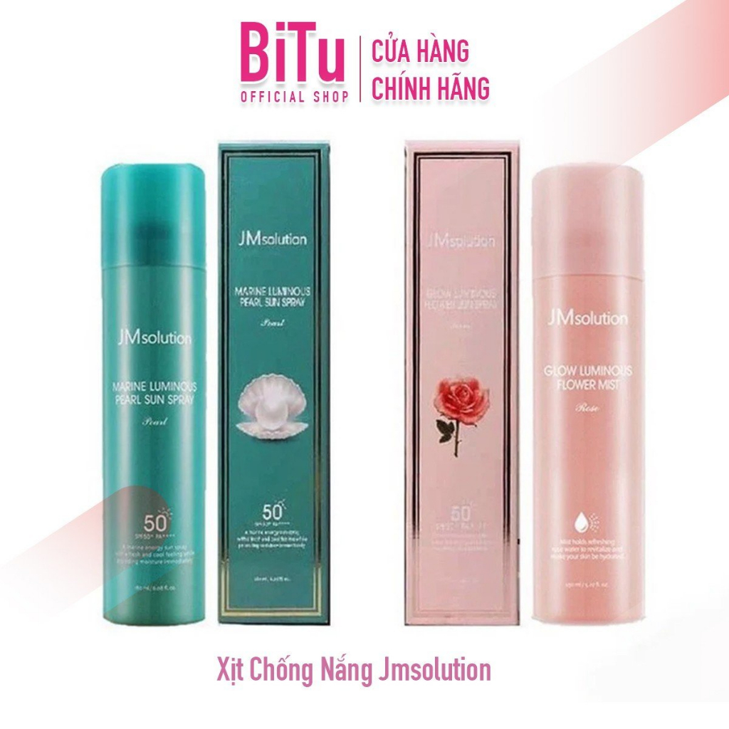 Xịt Chống Nắng Cấp Nước, Dưỡng Ẩm Jmsolution Marine Luminous Pearl Sun Spray 180ml Xịt Chống ...