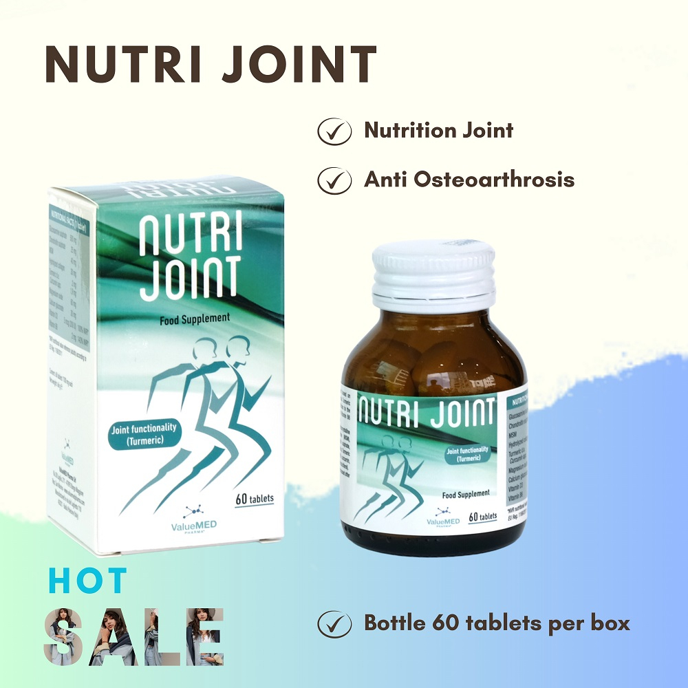 NUTRI JOINT _ Viên dưỡng khớp _ Ngừa thoái hóa khớp _ Hộp 1 chai 60 ...