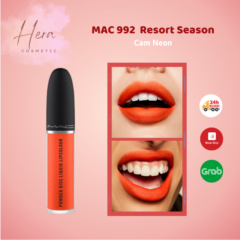 Son Kem Mac Màu 992 Resort Season - Tone Cam Neon | Shopee Việt Nam
