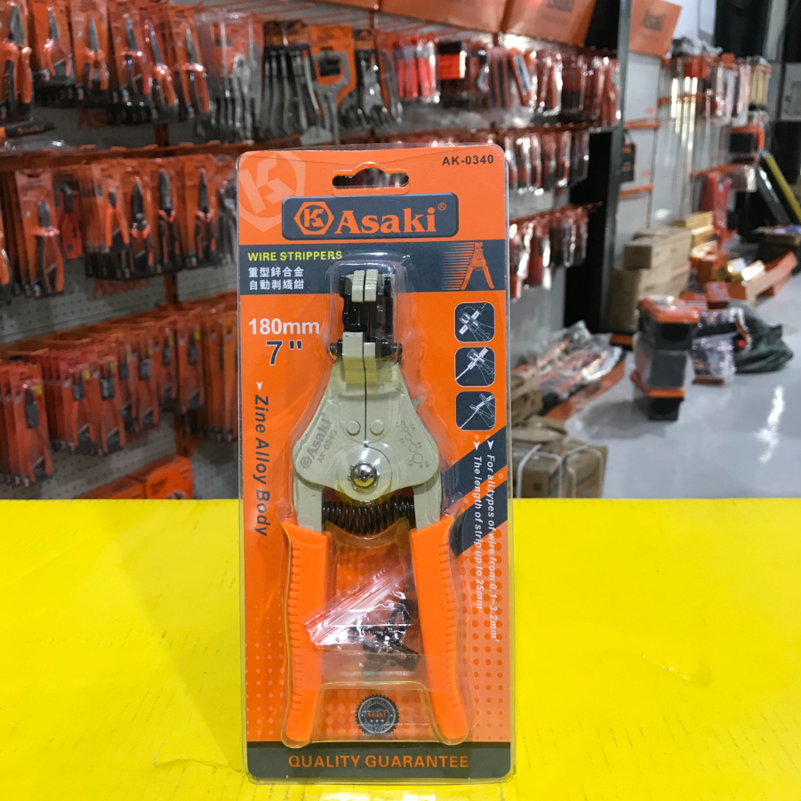 Kìm Bấm cos và Tuốt Dây Điện Đa Năng 8,5"/212mm Asaki AK-9107-9100-9101-9102-9103-9104-9106-0339 ...