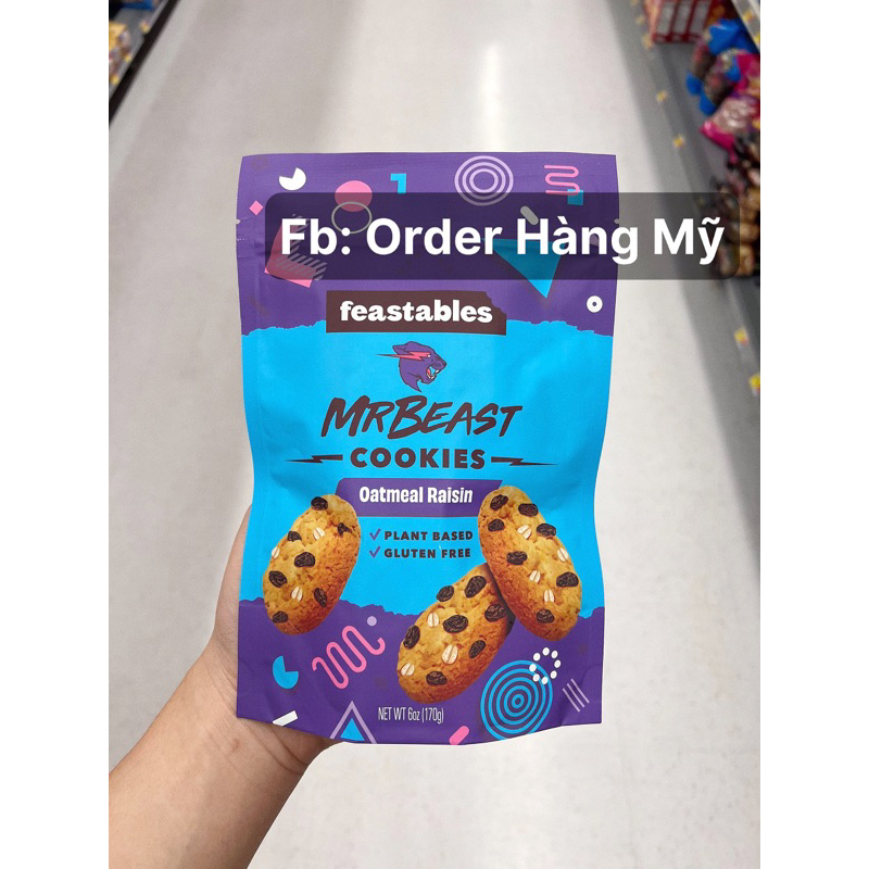 [ Mới ] Bánh Cookies cực ngon của nhà Feastables MrBeast Cookies, 6 oz ...