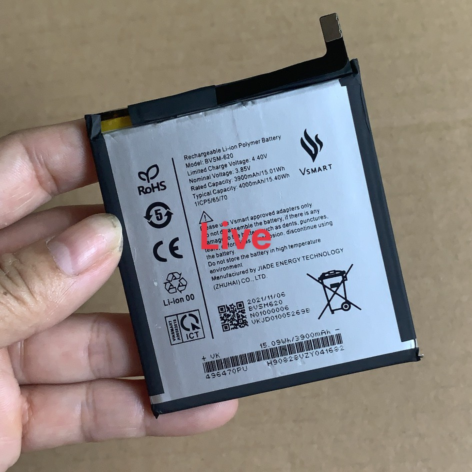 Pin Vsmart Live ( V620A ) Zin Hàng Cao Cấp dung lượng 4000mAh | Shopee ...