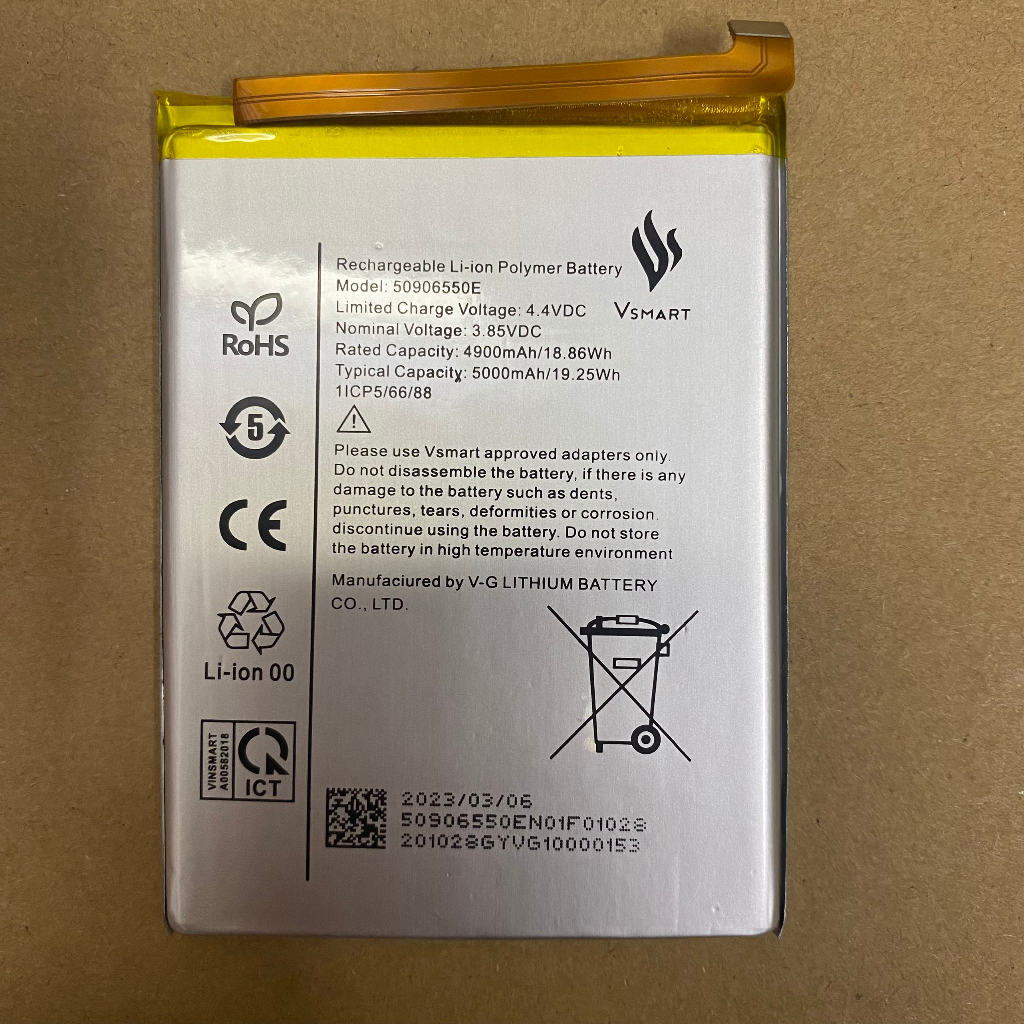 Pin zin Vsmart Star 5 (50906550E) loại AA | Shopee Việt Nam