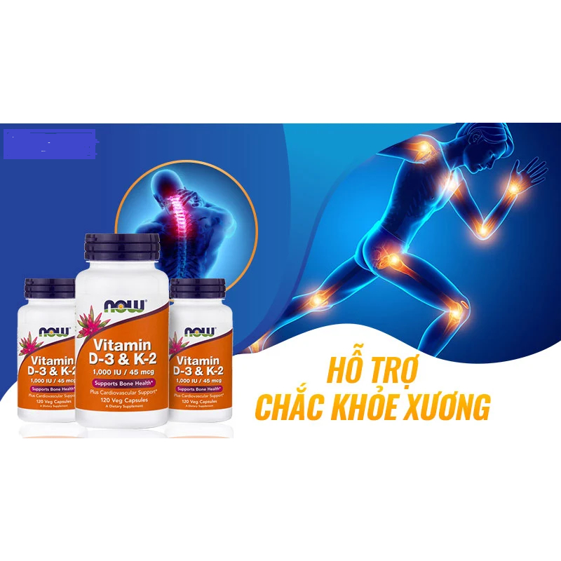 VITAMIN D3 K2 | Now Vitamin D3 & K2 1000 IU / 45 mcg 120 Viên | Tăng Đề Kháng - Chính Hãng ...