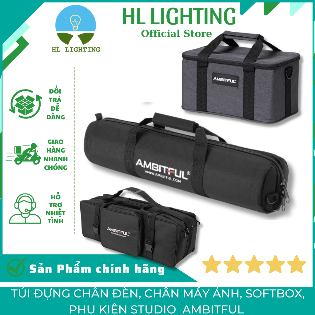 Túi Đựng Chân Đèn, Softbox, Phụ Kiện Studio Ambitful TB60/80/100/125 ...