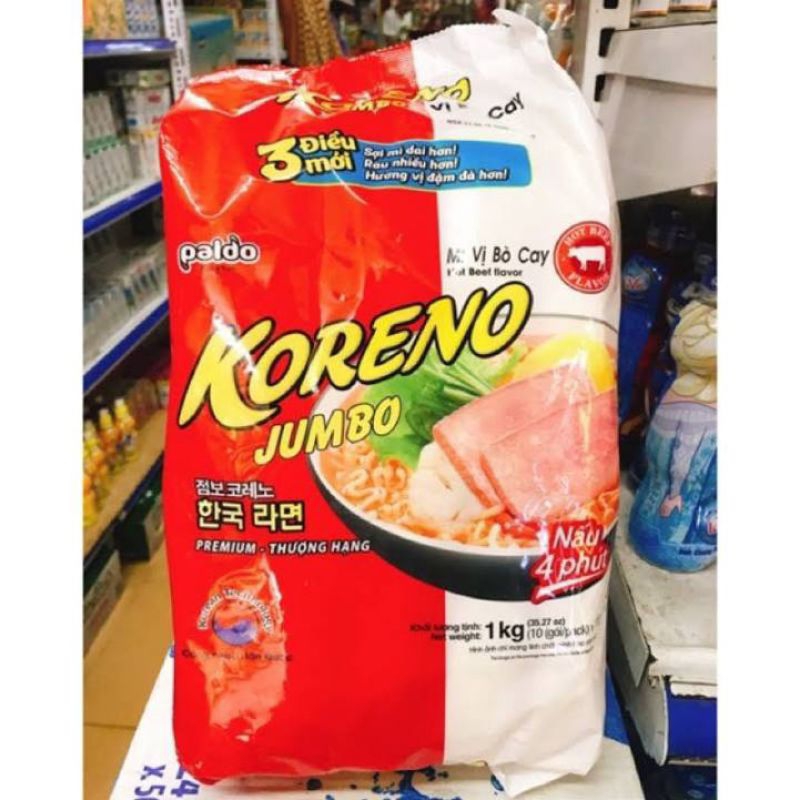 Mì KORENO JUMBO ( lốc 10 gói) | Shopee Việt Nam