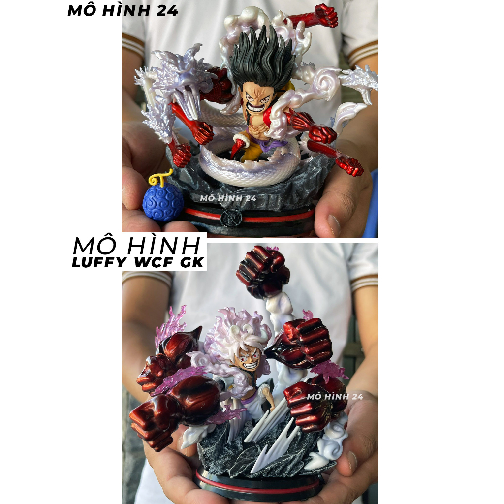Mô hình Luffy WCF GK chibi 5 tay đấm haki snakerman nikaman gear 4 5 GK ...