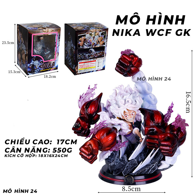 Mô hình Luffy WCF GK chibi 5 tay đấm haki snakerman nikaman gear 4 5 GK ...