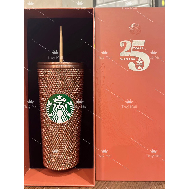 LY STARBUCKS KỈ NIỆM 25 NĂM THAILAND - LY ĐÍNH ĐÁ BLING CÓ GIỮ NHIỆT ...