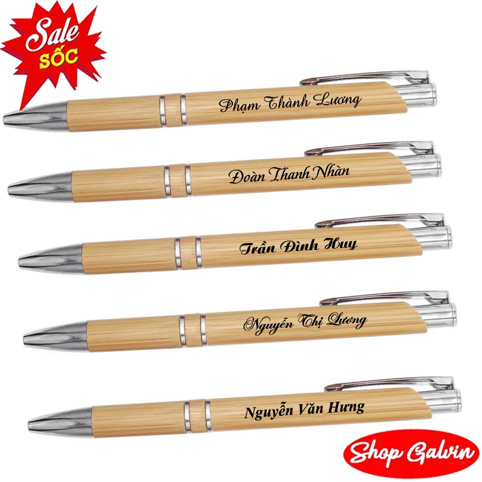 Bút tre 2 hoen, miễn phí khắc tên theo yêu cầu | Shopee Việt Nam