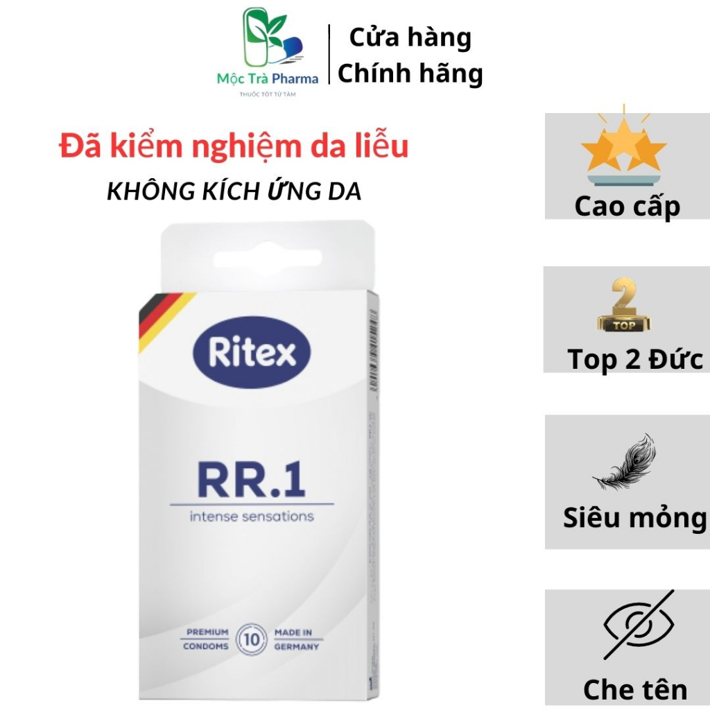 [CHÍNH HÃNG] BAO CAO SU RITEX RR.1 - CẢM XÚC MÃNH LIỆT (HỘP 10 CHIẾC) | Shopee Việt Nam