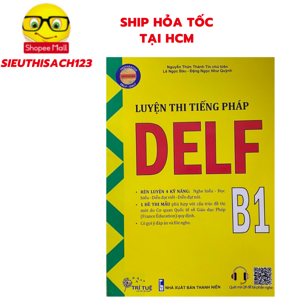 Sách - Luyện thi Tiếng Pháp DELF B1 ( MTV Trí Tuệ ) | Shopee Việt Nam