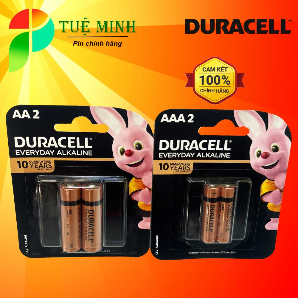 Pin AA, Pin AAA Duracell Alkaline 1.5V chính hãng, siêu bền, không chẩy ...
