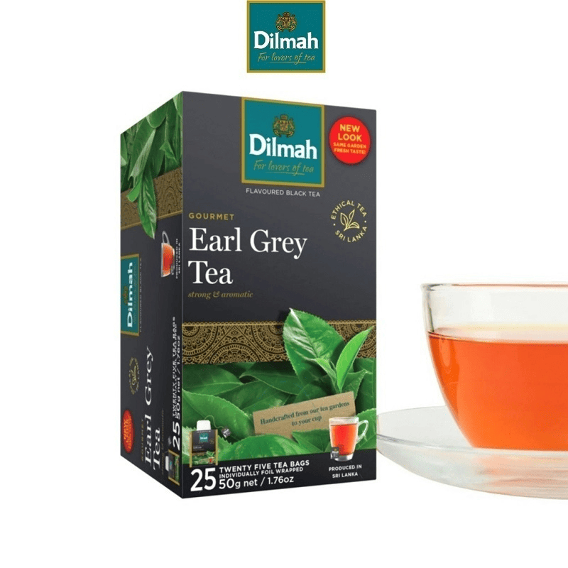 Trà Dilmah bá tước - Dilmah Earl Grey hộp 50g (2g x 25 túi lọc) - Chính Hãng | Shopee Việt Nam