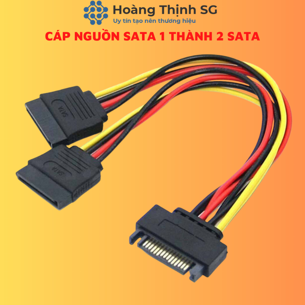 Cáp Chia Nguồn SATA 1 Thành 2 SATA, Dây Nguồn SATA 1 ra 2 SATA - 20cm ...