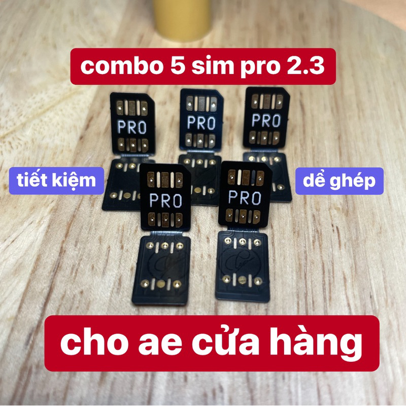 sim ghép pro 2.3 mới nhất ( sỉ 5 sim ) | Shopee Việt Nam