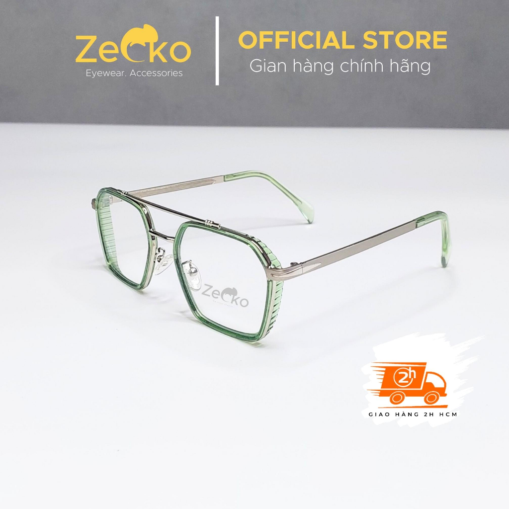 Gọng kính nam nữ giả cận Zecko EG02 chống tia UV ánh sáng xanh | Shopee ...