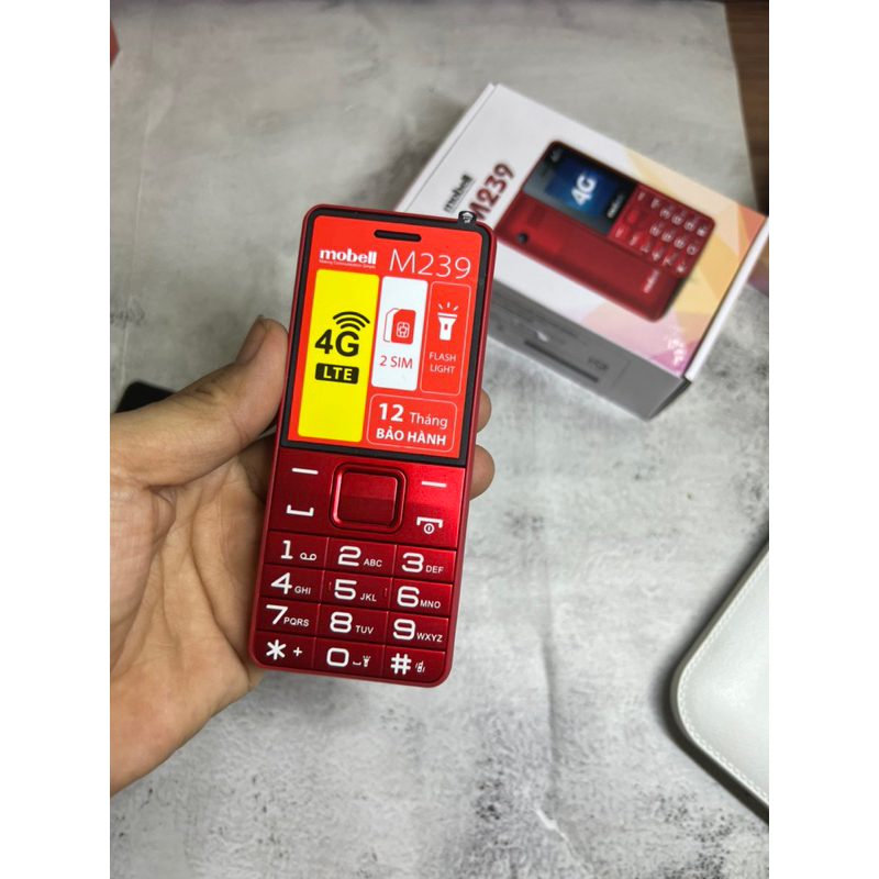 Điện Thoại 4G Mobell M239 4G - Hàng chính hãng , NewFullbox Bảo hành 12 ...