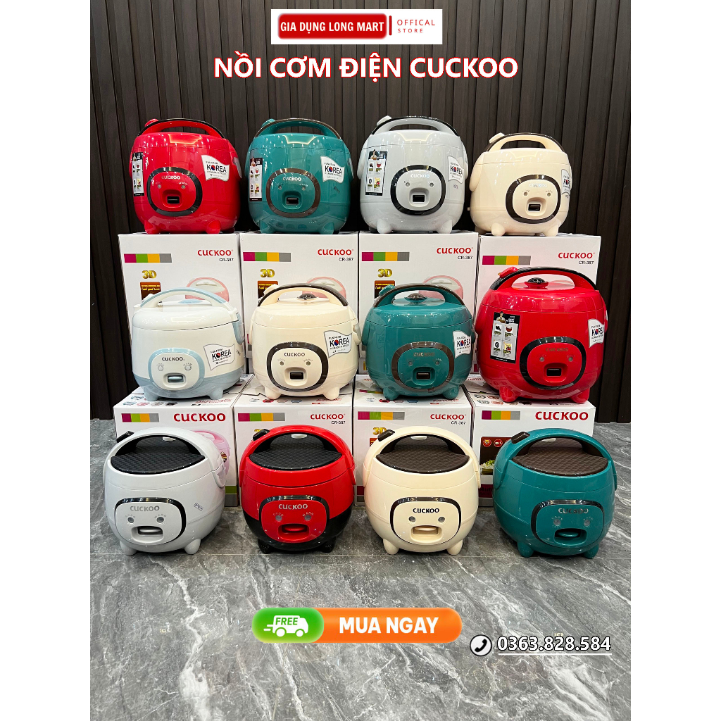 Nồi Cơm Điện mini CUCKOO CR387 Hàn Quốc - Dung tích 1L, kiểu dáng Con Lợn Siêu Đáng Yêu, BH 12 ...