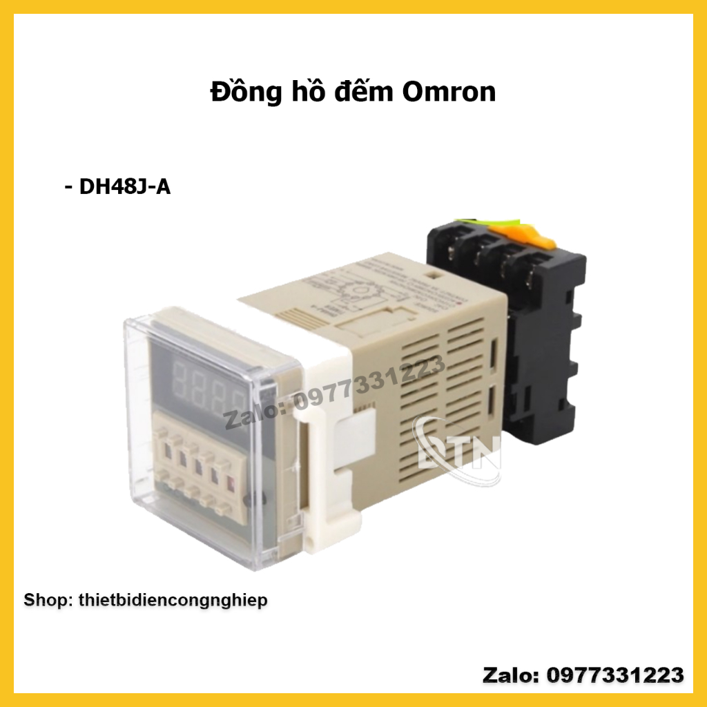Counter đếm Đồng hồ đếm Omron DH48J-A (11 chân) DH48J (8 chân) 220V, 12 ...