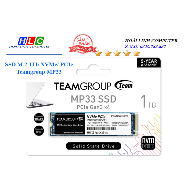 Ổ cứng SSD M.2 TeamGroup 1T 1TB MP33 PCIe/ NVMe | Shopee Việt Nam