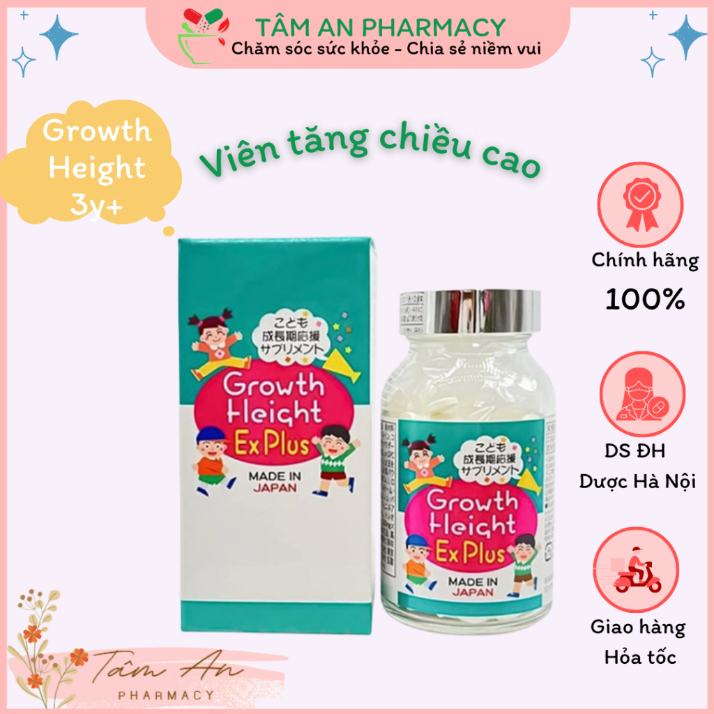 Viên uống hỗ trợ tăng chiều cao Growth Height EX Plus Nhật Bản dành cho ...