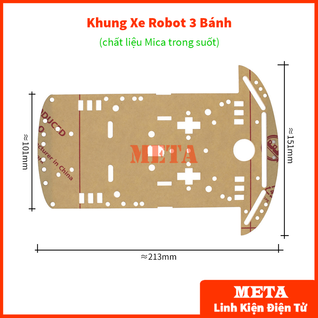 Khung xe Robot thông minh 2/3/4 bánh bằng Mica trong suốt | Shopee Việt Nam