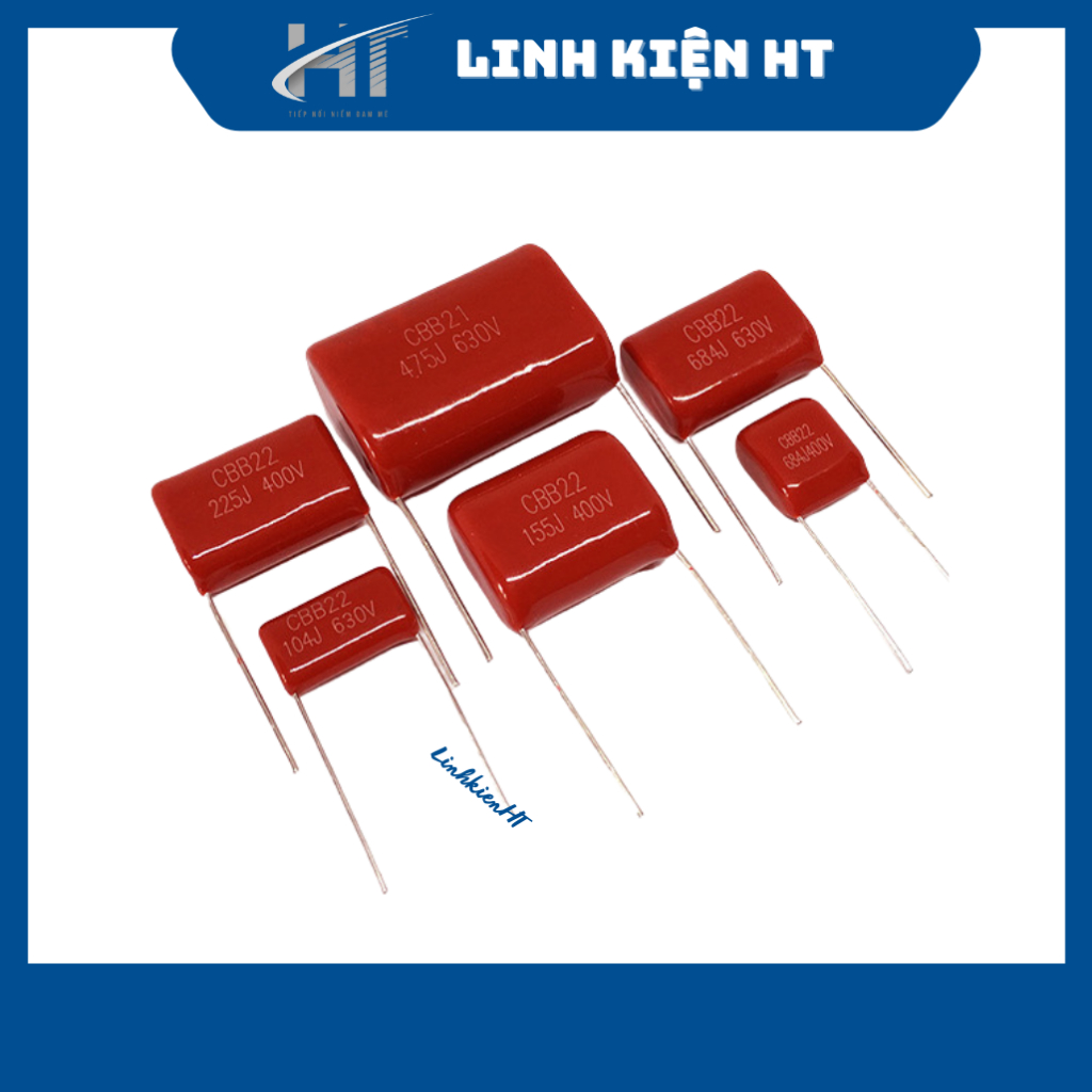 Tụ kẹo CBB22 474J-630V chất lượng tốt (Túi 5 con) - Linh kiện HT ...