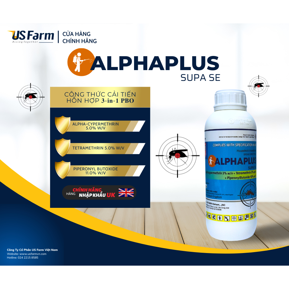 Chế Phẩm Diệt Côn Trùng Alphaplus Supa SE 1L | Shopee Việt Nam