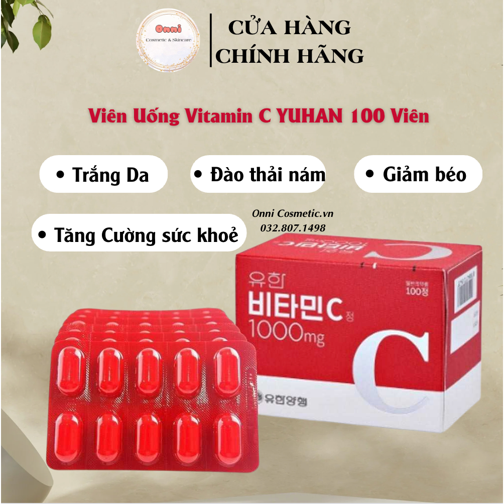 Viên uống Vitamin C Yuhan Hàn Quốc 1000mg [Chính Hãng] | Shopee Việt Nam